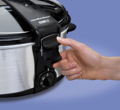 Hamilton Beach Stay or Go Portable 7-Quart Slow Cooker with Lid Lock ...