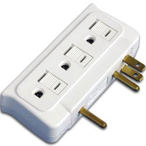Master Electrician CT-010 6-Grounded Outlet Adapter, Side Multi Outlet ...