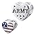 Buy ARMY MOM Charm Bead with Us Flag 925 Sterling Silver Fits Pandora ...