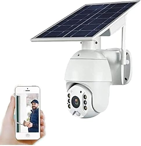 4G Outdoor Wireless Solar Camera Security IP PTZ PIR/RADAR Camera with ...