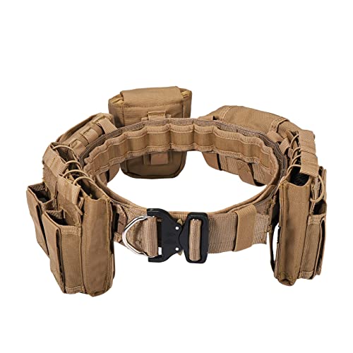 YAKEDA Tactical Battle Belt 7 in 1 Tactical Duty Belts Law Enforcement ...