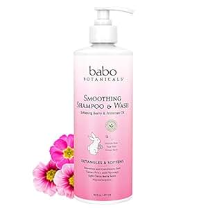 Amazon.com: Babo Botanicals Smoothing Shampoo and Wash, Berry Primrose ...