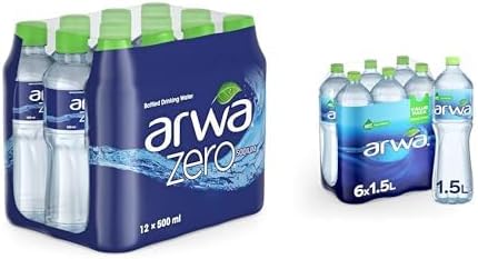 Arwa Zero Bottled Drinking Water, 12pcsx500ML pack and Arwa Bottled ...