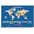Amazon.com : Ancient Civilizations Map and Timeline Poster (12" x 18 ...