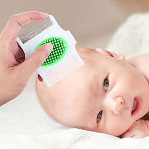DOERDO 2 Pieces Cradle Cap Brush and Comb 3 in 1 Design Baby Comb for ...
