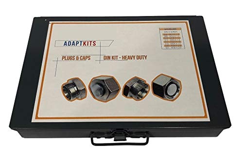 Hydraulics, Pneumatics & Plumbing DIN Heavy Metric Cap and Plug Kit ...