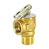 HYDRO MASTER Safety Relief Valve With 3/4 Inch Thread 30 PSI ASME Hot ...