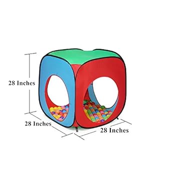 Roadacc 3-Piece Children Play Tent Set of Square Cubby, Triangle Cubby ...