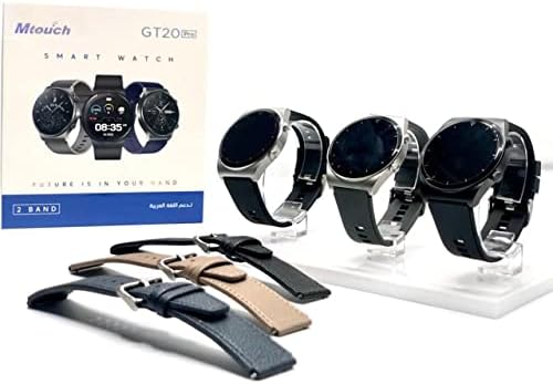Mtouch Smart Watch GT20 Pro Gray (Black rubber - Blue leather) price in ...