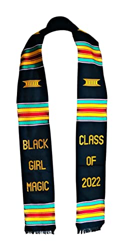 Mua Graduation Stole Black Girl Magic Class of 2022 Kente stole with ...