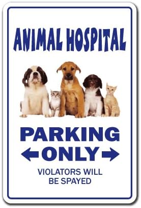 Amazon.com: SignMission Animal Hospital Sign | Indoor/Outdoor | Funny ...