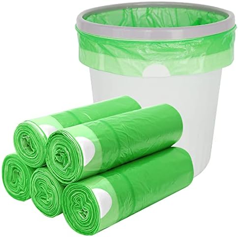 Small 4 Gallon Trash Bags Drawstring, JUKFITA Extra Thick Biodegradable ...