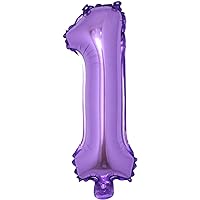 Amazon.com: 16 inch Purple Alphabet Letter and Number Balloons Set ...