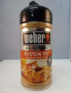 Amazon.com : Weber Boston Bay Seafood Seasoning 6.00 Oz Bottle ...