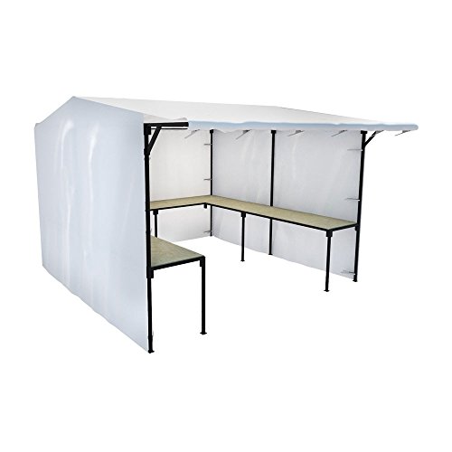 Buy Walk In Market Stall with Counters without overhang All Colours and ...