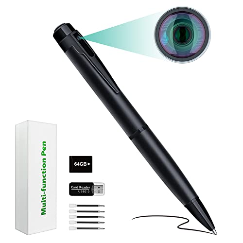 LXKFA 64GB Spy Camera Hidden Camera Pen - Full HD1080P Mini Spy Camera ...