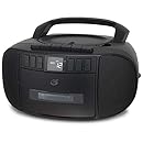 Amazon.com: GPX BCA209B Portable Am/FM Boombox with CD and Cassette ...
