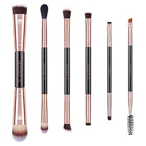 Amazon.com: Double Sided Makeup Brushes, Docolor 6Pcs Double Ended ...