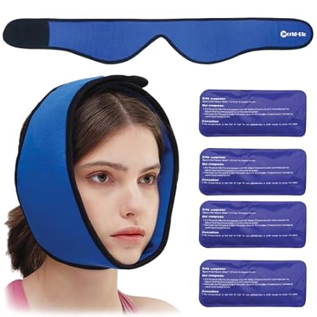 Mua Wisdom Teeth Ice Pack Wrap for Pain & TMJ Relief, Reusable Jaw Ice ...