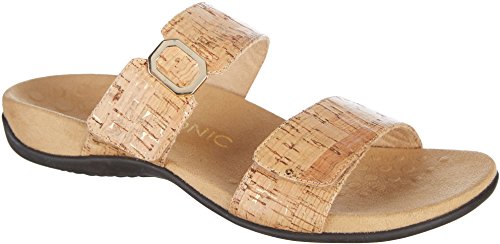 Vionic with Orthaheel Technology Womens Camila Slide Sandal Cork Size 7 ...