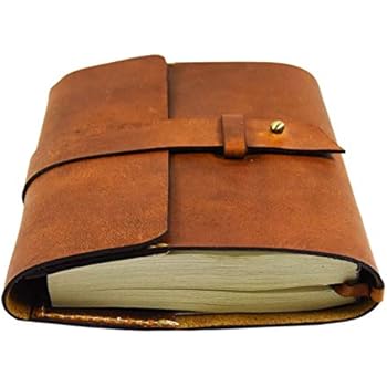 Amazon.com : Leather Journal Refillable Writing Notebook-Handmade ...