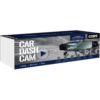 Amazon.com: Coby DCHDM-305 Rearview Mirror Dash Cam with 3 Cameras ...