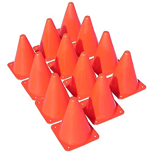 Buy Oojami 9 Inch Plastic Traffic Cones - 18 Pack of 9” Multipurpose ...
