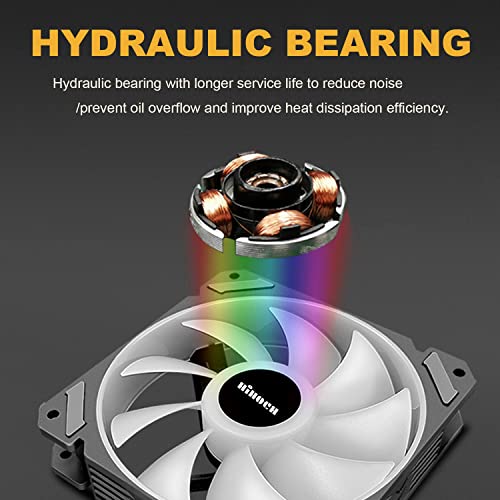 HiHOCH ARGB Case Fans with PWM Hub, 120mm PC Fans 5V ARGB Motherboard ...