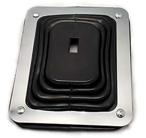 Amazon.com: Hurst Style Rubber Shifter Boot with Chrome Plate 5 5/8" X ...