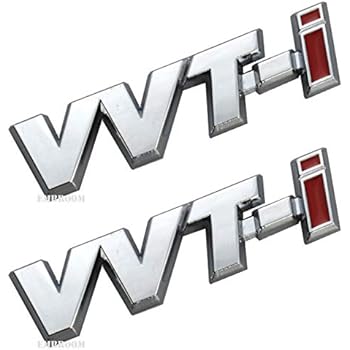 Amazon.com: 2Pcs VVT-I Emblems Badge 3D Metal Car Side Fender Rear ...