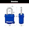 Master Lock 312TRI Laminated Padlock with Key & Thermoplastic Shell ...