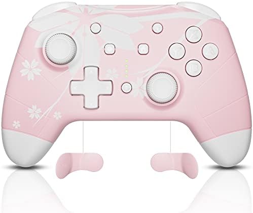 Sakura Pink Wireless Switch Pro Controller with Programmable Back ...