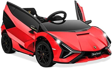 DORSA Kids 12V Electric Ride On Licensed Lamborghini Sian Roadster ...