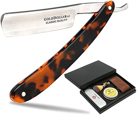 GOLD DOLLAR Straight Razor Kit Retro Shaving For Men & Barber Shaving ...