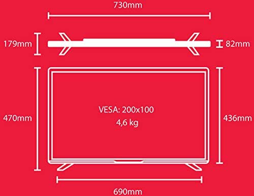 Sharp 1T C32BB3IE1NB 32 Inch TV, HD Ready LED Display with Harman ...