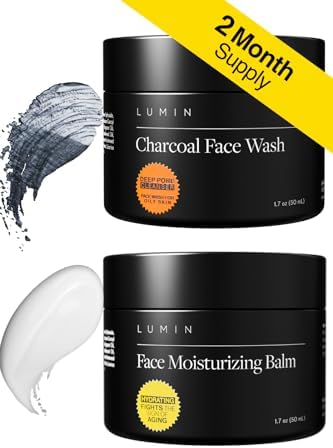 Lumin - Fundamental Duo Set - Skin Care Kit for Men - Charcoal Face ...