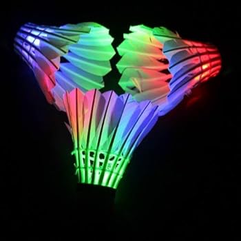Amazon.com: LED Shuttlecock Badminton, Inngree [6 Pack] 6 Color ...