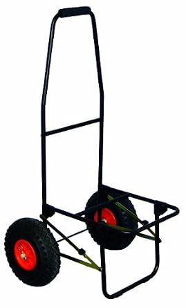 NGT DYNAMIC FISHING TROLLEY CARP COARSE MATCH FOLDS FLAT TWIN WHEEL ...
