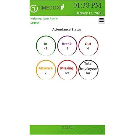 Mua Timedox Silver Pro Time Clock | WiFi/LAN | Fingerprint Scan ...
