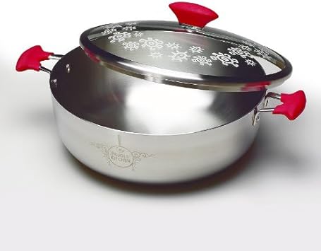 Amazon.com: Pujols Kitchen 7-qt. Stainless Steel Caldero: Stockpots ...