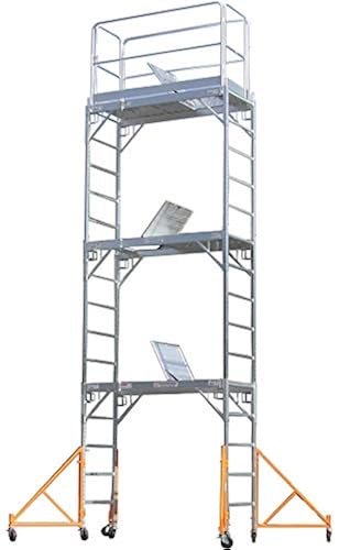 CBM Scaffold Aluminum Scaffold Rolling Tower 17' Standing Deck High ...