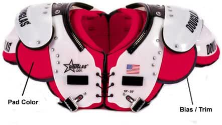 Amazon.com : Douglas CP Series QB-WR-DB Football Shoulder Pads (Custom ...