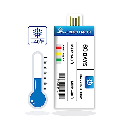 Freshliance 2packs Temperature Data Logger, -40℉~140℉ Single Use USB ...