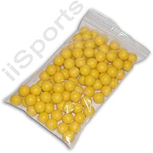 3Skull Paintball Rubber 100 Reusable Paintballs - Yellow, Paintballs ...