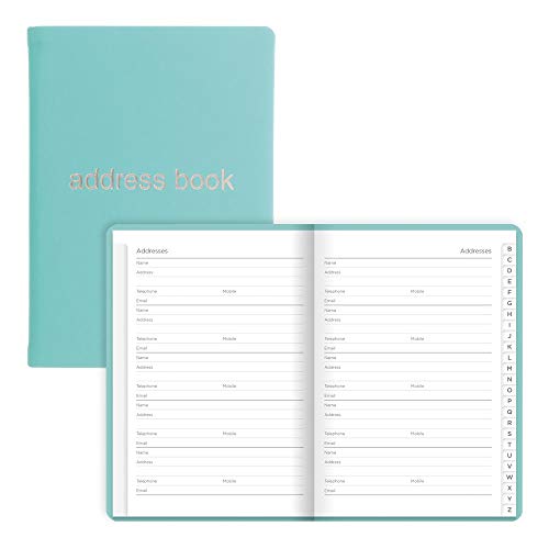 Letts Dazzle A6 Address Book, White Paper, 192 Pages, 5.75 x 4.125 x 0. ...