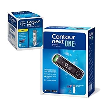 Amazon.com: Bayer CONTOUR NEXT ONE Bluetooth Glucose Meter [1 pack ...