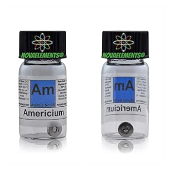 Americio elemento 95 am, ampolla de americio 241 de unos pocos ...