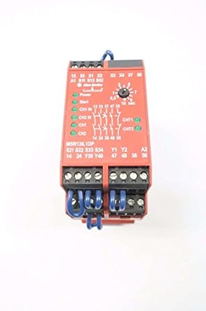 ALLEN BRADLEY MSR138.1DP 440R-M23088 24V-AC/DC SAFETY RELAY SER B ...