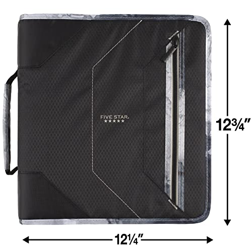 Five Star Zipper Binder, 2 Inch 3-Ring Binder With Removable File ...