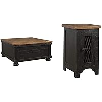 Amazon.com: Signature Design by Ashley Valebeck Farmhouse Lift Top ...